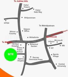 Gauthami Developers Gauthami Babu Rao Mansion Map - Kondapur, Hyderabad ...