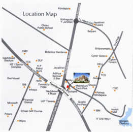 Gauthami Developers Gauthami Iconia Map - Gachibowli, Hyderabad ...