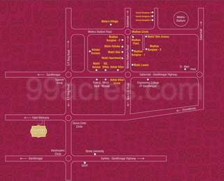 Gayatri Infrastructure Maitri Lake View Map - Zundal, Ahmedabad North ...