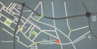 Gb Builders GB Madhupuri Residency Map - Paldi, Ahmedabad West Location Map