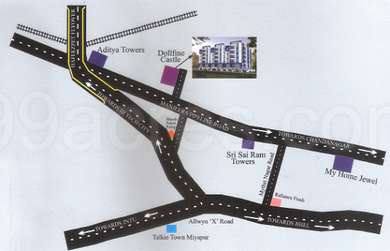 GBR Constructions GBR Dollfine Castle Map - Hafeezpet, Hyderabad ...