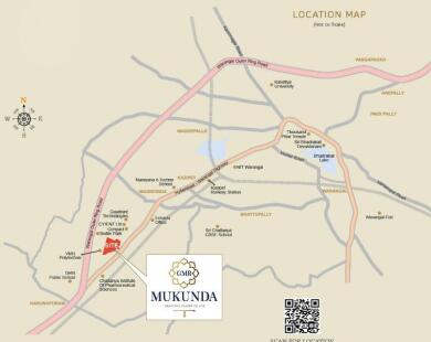 GBR Infra GMR Mukunda Map - Khazipet, Hyderabad Location Map