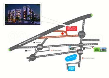 GCN Group GCN Brindavan Map - Dommasandra, Sarjapur Road Location Map