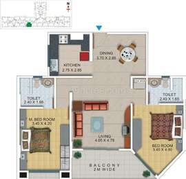3 BHK / Bedroom Apartment / Flat for rent in Gera Astoria Caranzalem ...