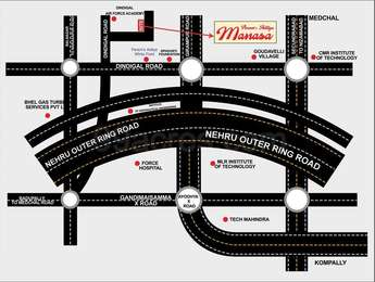 GGR Infra Developers GGR Perams Aditya Manasa Map - Dundigal, Hyderabad ...