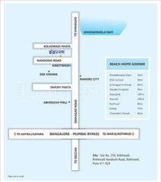 Ghorpade Realty Ghorpade Indraprastha Map - Kirkatwadi, Sinhgad Road ...