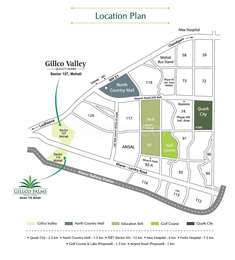 Gillco Valley Builders Gillco Palms Map - Sector-115, Mohali Location Map