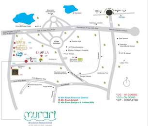 Giridhari Homes Giridhari Murari Map - Kismathpur, Hyderabad Location Map