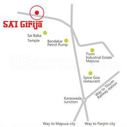 Girija Estates Sai Girija Map - Cunchelim, Goa Location Map
