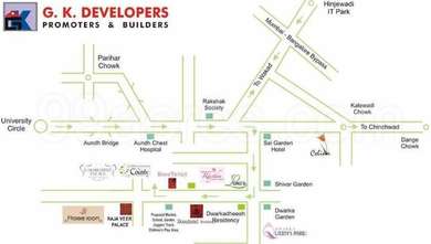GK Associates GK Dwarkadheesh Residency Map - Pimple Saudagar, Pune ...