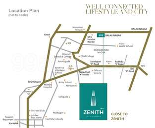GK Developers Secunderabad GKs Zenith Map - Sainikpuri, Secunderabad ...