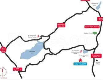 Gayathri Krishna Infrastructure GK Anu Felicity Villas Map - Suryanagar ...