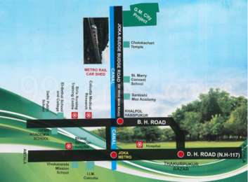 GM City Builder GM City Map - Joka, Kolkata South Location Map