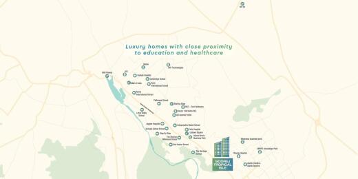 Godrej Properties Godrej Tropical Isle Map - Sector 146 Noida Location Map