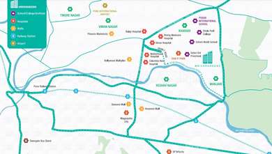 Godrej Properties Godrej Boulevard Map - Manjari Budruk, Pune Location Map
