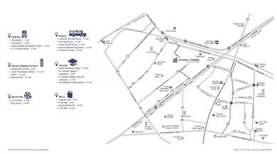 Godrej Properties Godrej Prime Map - Chembur, Mumbai Location Map