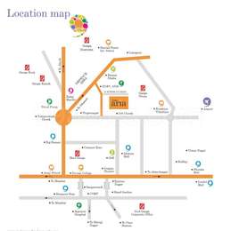 Goel Ganga Group Goel Ganga Aria Map - Dhanori, Pune Location Map