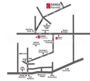 Goel Ganga Group Ganga Fernhill Map - Undri, Pune Location Map