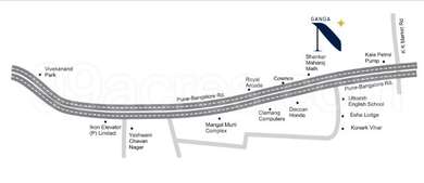 Goel Ganga Group Goel Ganga Nakshatra Map - Bibwewadi, Pune Location Map