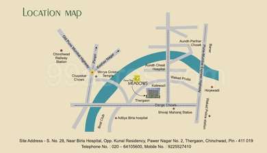 Goel Ganga Group Ganga Osian Meadows Map - Thergaon, Pimpri Chinchwad ...