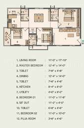 2 BHK / Bedroom Apartment / Flat for rent in Gokul Bhuvanam Nizampet ...