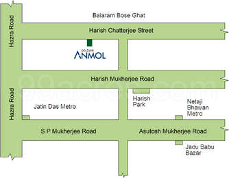 Goldwin Group Builders Goldwin Anmol Map - Bhawanipore, Sarat Bose Road ...