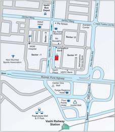 Goodwill Developers Goodwill Excellency Map - Sector 17 Vashi, Navi ...