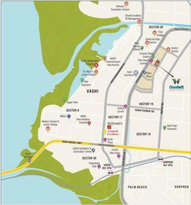 Goodwill Developers and Silver Group Goodwill Wisteria Map - Vashi ...