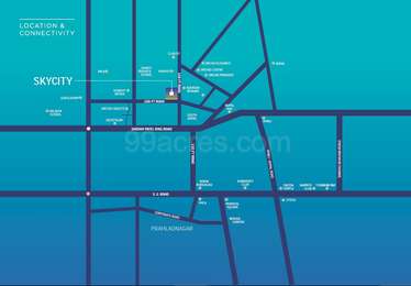 Goyal & Co. Construction Sky City Map - Shela, Ahmedabad West Location Map