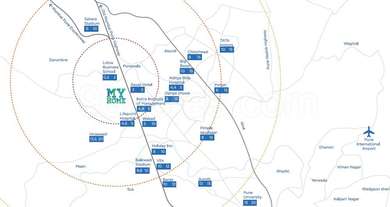 Goyal Properties My Home Punawale Map - Kate Wasti, Punawale Location Map
