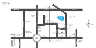 GP Homes Caspia Map - Anbu Nagar, Chennai West Location Map