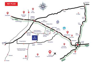 GP Homes Elanza Map - Mugalivakkam, Chennai West Location Map