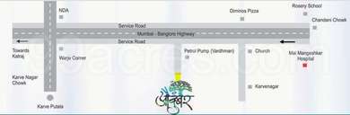 GPL Sankalp Associates GPL Audumbar Map - Warje, Pune Location Map