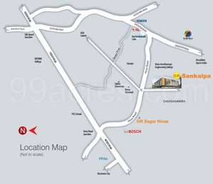 Gr Constructions Builders GR Sankalpa Map - Choodasandra, Hosa Road ...