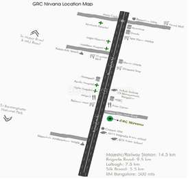GRC Infra GRC Nirvana Map - Vinayaka Nagar, Old Airport Road Location Map