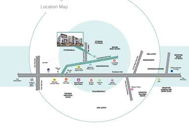 GR Infra GR Green Line Map - 7th Phase JP Nagar, Bangalore Location Map
