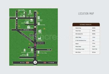 Grand Homes Grand Cyber Valley Map - Kalamassery, Ernakulam Location Map