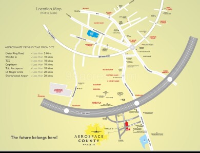 Green City Dukes Estates LLP Aerospace County Map - Adibatla, Hyderabad ...