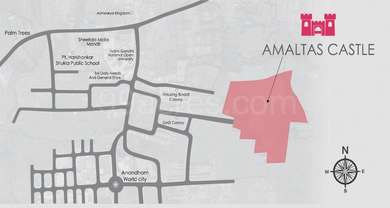 Green Ambience Infrastructure Amaltas Castle Map - Kachna, Raipur ...
