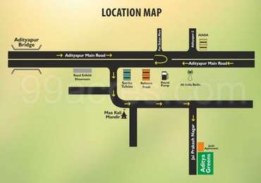Green Vatika Construction Aditya Greens Map - Adityapur, Jamshedpur ...