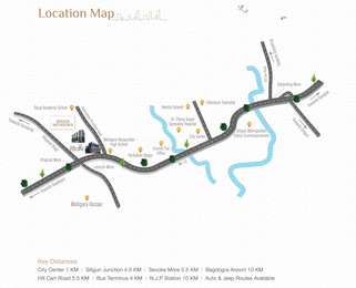 PR Realty and MLA Group and Lexicon Group Green Meadows Map - Matigara ...