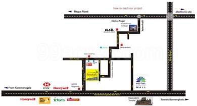 Greenaly Shelters Greenaly Signature Map - Hulimavu, Bangalore Location Map