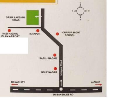 Griha Pravesh Durgapur Griha Lakshmi Map - Ichapur, Durgapur Location Map