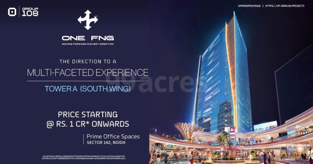 One FNG by Group 108 Sector 142 Noida - Invest in Office spaces & Shops