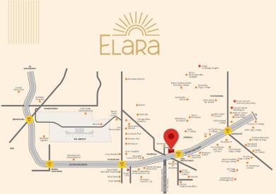 Grupe Nayan Grupe Elara Map - Adibatla, Hyderabad Location Map