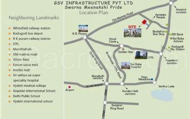 GSV Constructions GSV Swarna Meenakshi Pride Map - Kadugodi, Bangalore ...