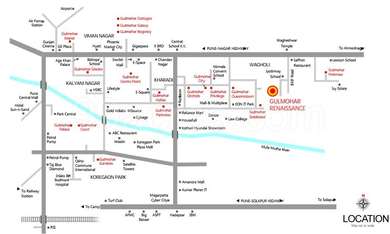 Gulmohar Development Builders Gulmohar Renaissance Map - Wagholi, Pune ...