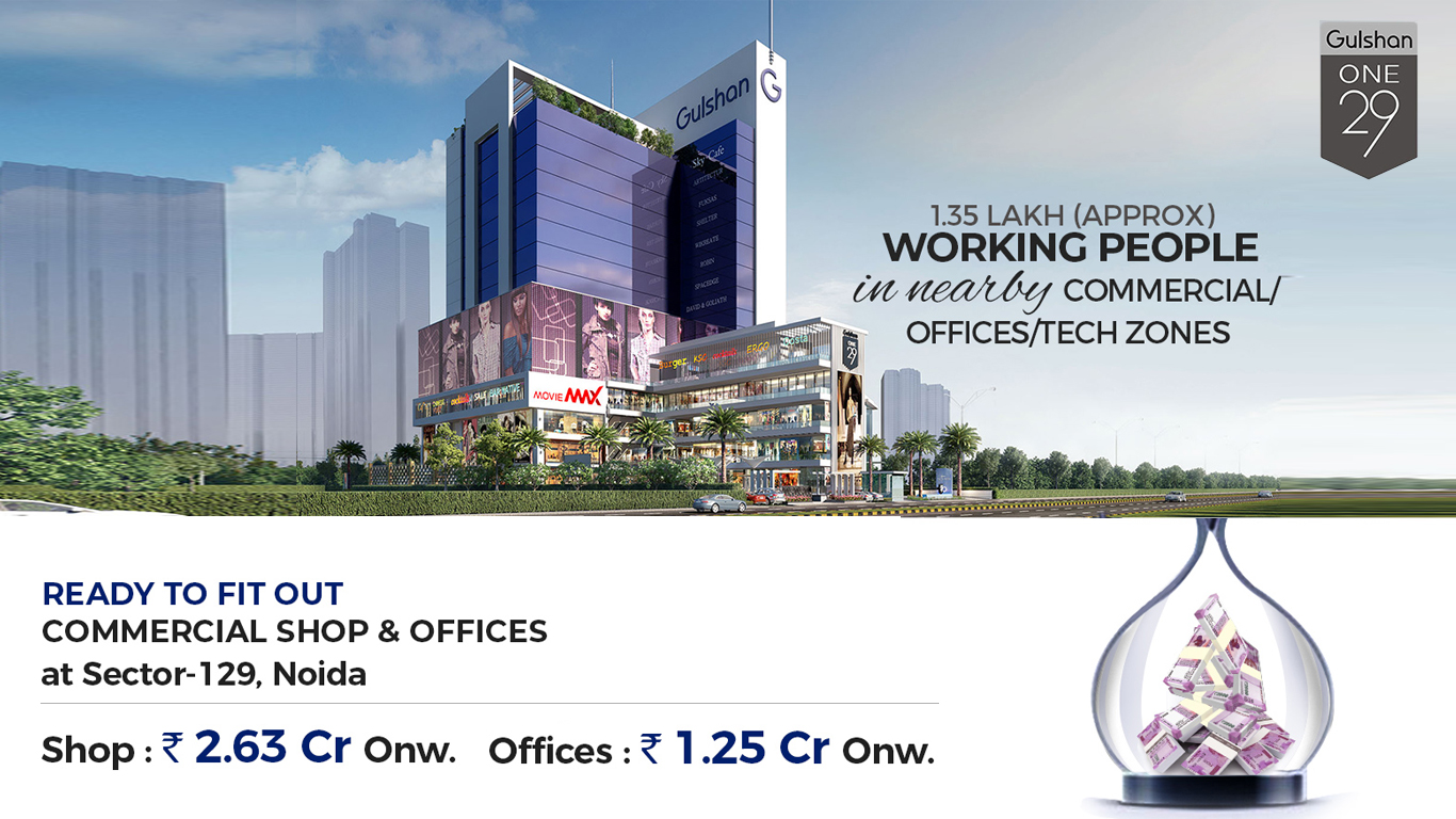 Gulshan One29 Noida, Sector 129 - Invest in Office spaces & Shops