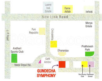 Gundecha Group Gundecha symphony Map - Andheri (West), Mumbai Andheri ...