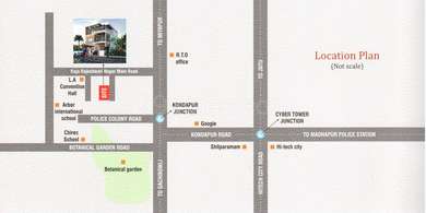 GVR Group Urban Meadows Map - Kondapur, Hyderabad Location Map